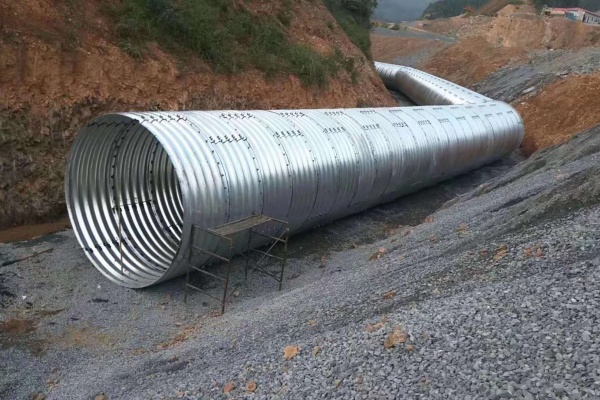 Precautions for construction of corrugated pipe culverts